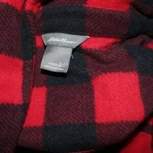 Eddie Bauer | Tops | Edde Bauer Plaid Button Front Shirt Oversize L Red ...